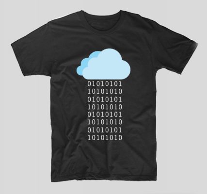 Tricou cu mesaj pentru programatori Raining Code - Tricouri cu mesaje